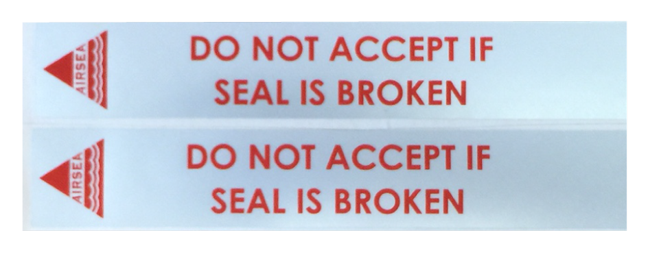 Tamper evident foil paper Seals (Medium) | Air Sea USA